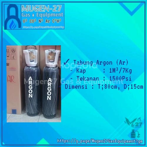 Jual Tabung Argon [Ar] - Kap.1 M³/5Kg - Kota Bekasi - Mugen27 Gas ...