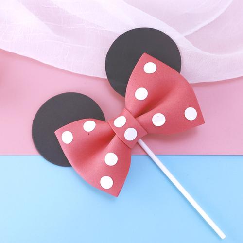 Jual Topper Cake Mickey Minnie Mouse Bow / Pita Dekorasi Kue dan Pita ...