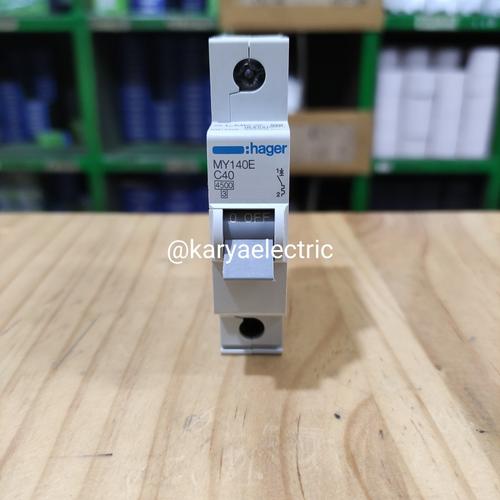 Jual MCB HAGER 1 PHASE 40A 40 AMPERE MY140E SNI ORIGINAL - Jakarta Barat - karel89 | Tokopedia