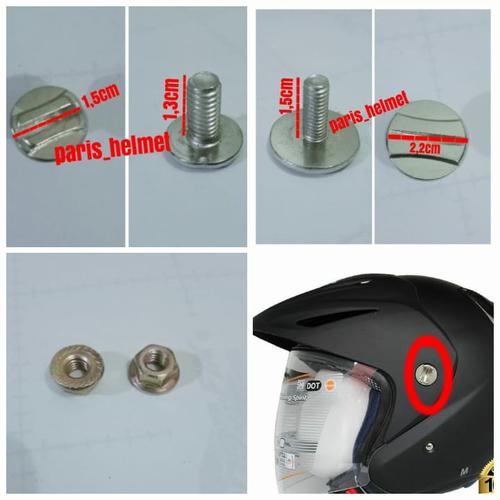 Jual baut topi kaca helm - ring 2,2cm, baut + mur - Kab. Bogor - PaRis ...