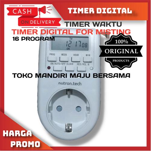 Jual Programmable Digital Timer Switch - Stop Kontak - 16 Program On/Of - Kab. Bogor - Mandiri ...
