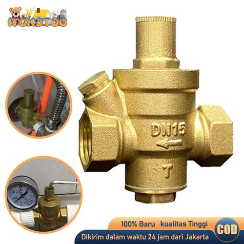 Jual Water Pressure Regulator DN15 DN25 Katup Regulator Pengurang ...