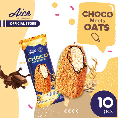 Jual Aice Ice Cream Choco Meets Oats isi 10 pcs eskrim - Kota Bekasi ...
