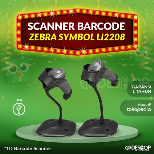 Jual Scanner Barcode Motorola Symbol LI 2208 + Stand - LI2208 - Jakarta ...