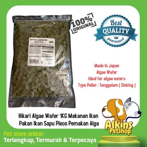Jual Hikari ALGAE WAFER 1 KG - Makanan Pakan Ikan Sapu Pleco Algae ...