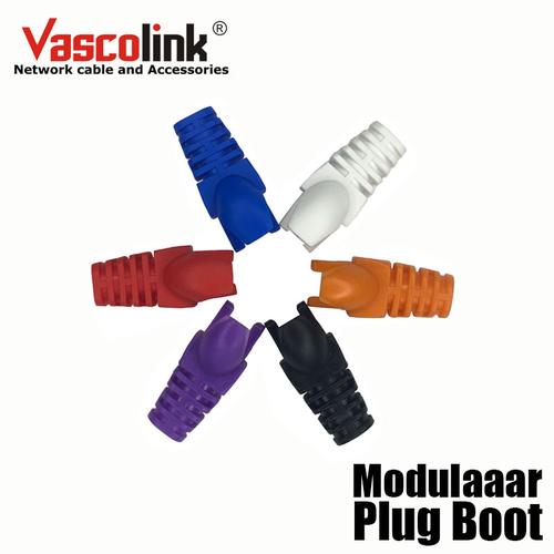 Jual Vascolink Plug Boot Cat 5/6 - 2 Claw - Biru, Cat 6 - Jakarta Barat ...