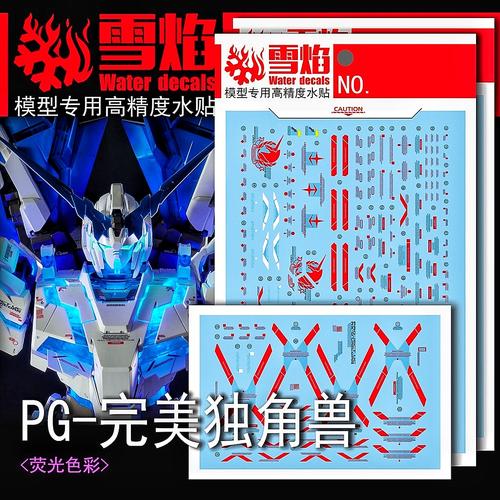 Jual PG UNICORN GUNDAM PERFECTIBILITY WATER DECAL FLAMING SNOW STUDIO ...