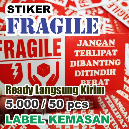 Jual Stiker FRAGILE Pecah Belah Label Paket Kemasan Tinta Tahan Air ...