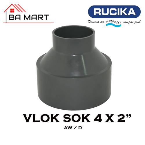 Jual Vlok Sok D AW 4" X 2" Inch Sock D AW Rucika VlokSok - AW - Kota ...