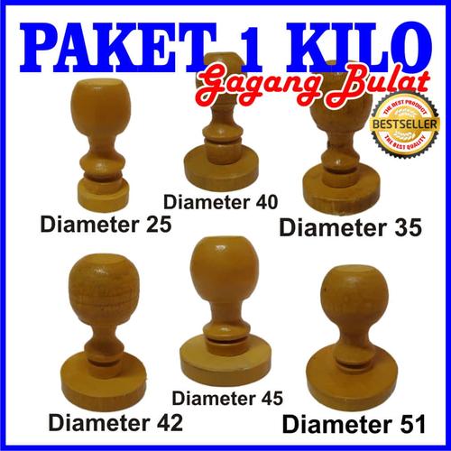 Jual PAKET GAGANG STEMPEL KAYU BULAT 1 KG CAMPUR - Kab. Rembang - giga ...