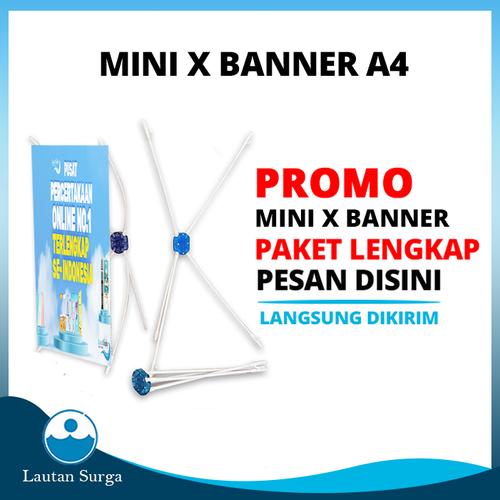 Promo Stand Mini X BANNER A4 dan A3 Standing Tabble ukuran Kertas A4 ...