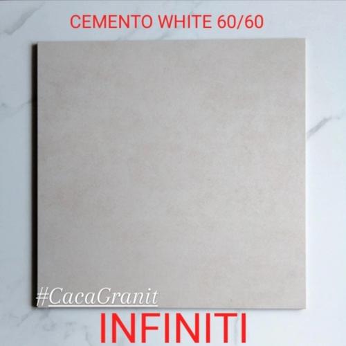 Jual Granit 60x60 Teras Garasi Infiniti Cemento White Matt - Kab. Bogor ...