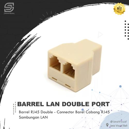 Jual Barrel RJ45 Double - Connector Barel Cabang RJ45 Sambungan LAN ...