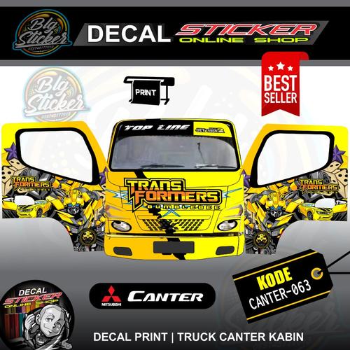 Jual STIKER MOBIL TRUCK CANTER FULL KABIN STICKER DECAL PRINT VARIASI ...