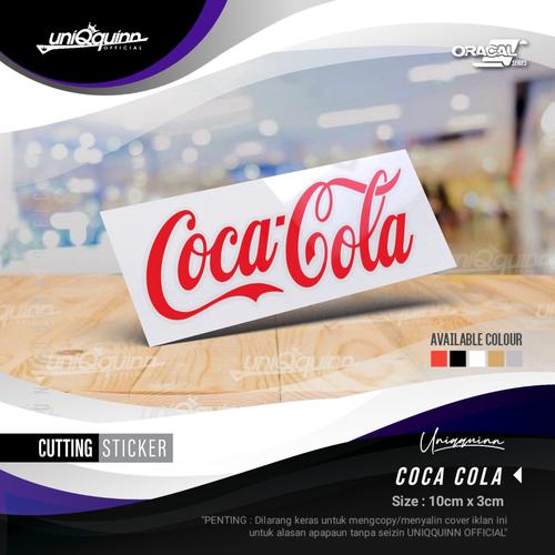 Jual UNQ Stiker Coca Cola Logo | Cutting Sticker Custom / Stiker Keren ...