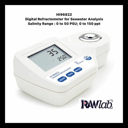 Jual alat laboratorium HI96822 Digital Refractometer for Seawater ...