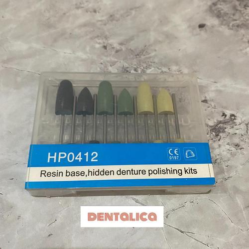 Jual Dental Bur Poles Akrilik polishing kit/ Bur Poles Gigi Tiruan ...