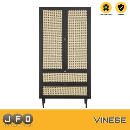 Promo Lemari Pakaian Jati 2 Pintu Lemari Rotan Aesthetic Vinese ...