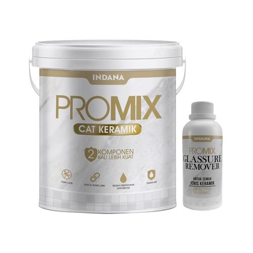 Promo Bundling Cat Keramik Promix 3,5 L dan Promix Glassure Remover 500 ml - 03 Coconut Buff ...