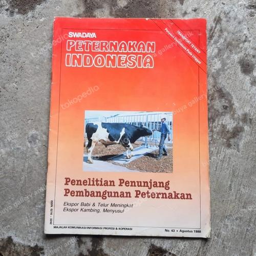 Jual majalah SWADAYA PETERNAKAN INDONESIA No. 47 edisi Agustus 1988 - Kota Payakumbuh - buya ...