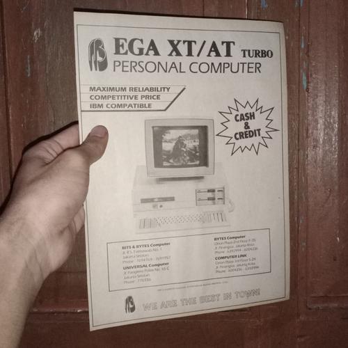 Jual Iklan Cetak Jadul Ega XT/AT turbo Personal Computer - Kota Bandung ...