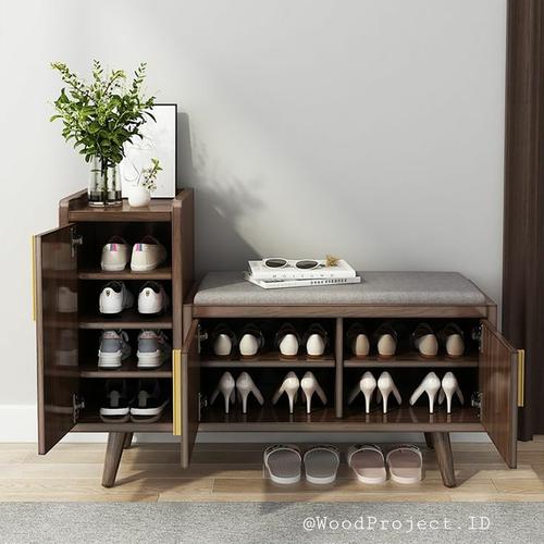 Jual storage bench sofa kursi, bench sofa rak sepatu terbaru kayu jati ...