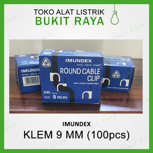 Jual Imundex Klem 9 MM Klem Kabel dengan Paku Beton Putih ( 100 pcs ...