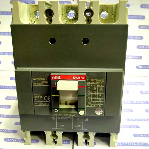 Jual ABB NO FUSE BREAKER SACE FORMULA A2 B250 (200A) MCCB/NFB ORIGINAL ...