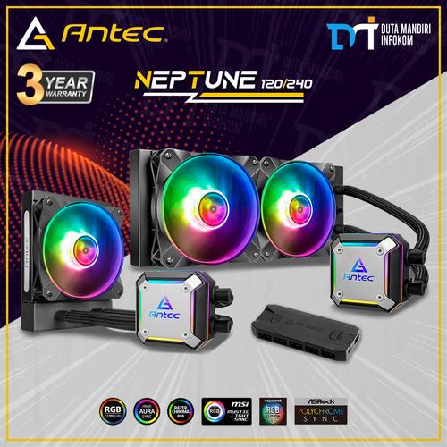 Promo Antec Neptune 120 | 240 ARGB - AIO ARGB Liquid CPU Cooler ...