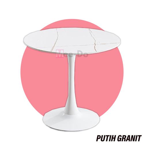 Promo Meja Makan Bulat Granit Mee Do Minimalis Round Dining Table ...