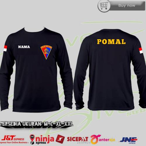Jual KAOS POMAL-GRATIS NAMA LOGO TERBARU - Hitam, XXL - Kab. Bandung ...