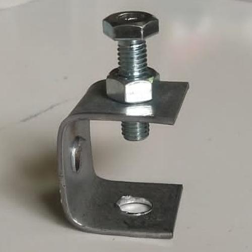 Jual klem C 3cmx3cmx3cm tebal plat 2mm baut 8mm lubang " 10mm galvanis ...