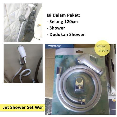 Jual Shower Jet Closet WC Kamar Mandi Full Set [ Selang 1.2 Mter ...