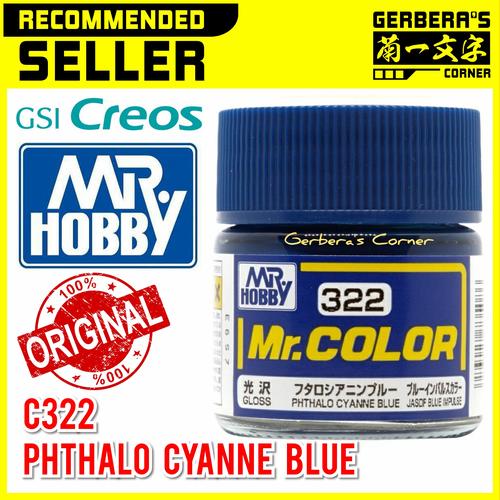 Jual Mr Color C322 Phthalo Cyanne Blue Mr Hobby Cat Lacquer Gundam ...