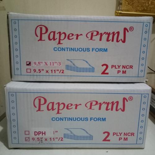Jual Kertas Continuous Form 2 Ply Bagi 3 atau 2 Ply Bagi 4 - Bagi 3 ...