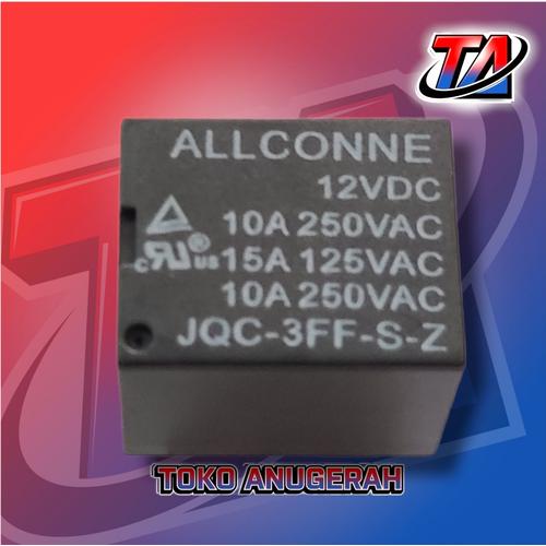 Jual Relay Riley allconne 12V DC 5 Pin 10A Original RELAY JQC-3FF-S-Z(T73) - Kab. Bandung Barat ...