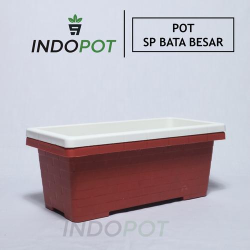 Jual Pot Segi Panjang SP Bata Besar | Pot Bunga segi Panjang Besar ...