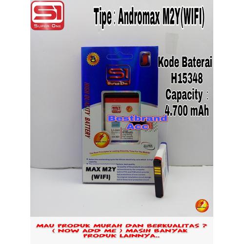Jual BATERAI BATTRE BATTERY ANDROMAX M2Y WIFI H15348 DOUBLE POWER SUPER ...