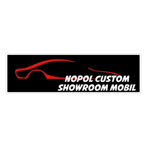 Jual Sign Custom Nopol Showroom Mobil - 47cm x 15cm - Print Mirror ...