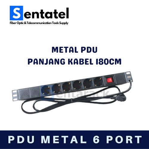 Jual Sentarack - PDU Power Distributing Unit 6 Socket 16A Server Rack ...