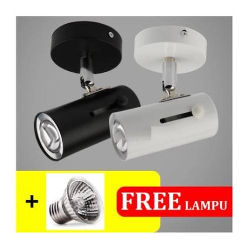 Jual Lampu Sorot Led Spotlight Fitting E27 Rel Track Plafon Lampu Sorot ...