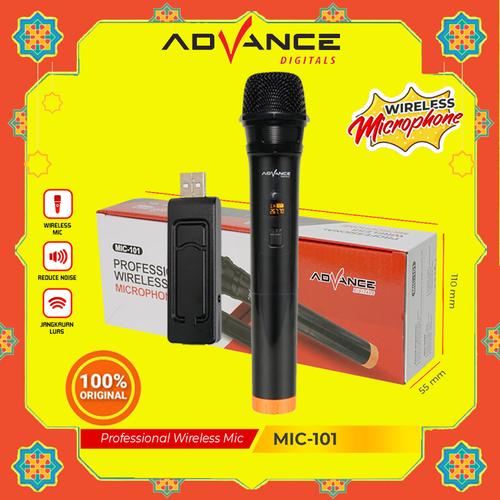 Jual Advance Mic Professional Wireless Microphone Single one MIC-101 ...