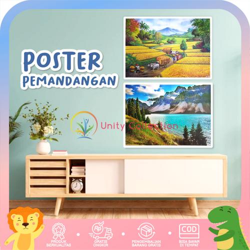 Jual Poster Dinding Jumbo Aneka Lukisan Alam - Padi - Kota Surabaya ...