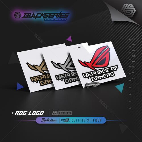 Jual Cutting Stiker Asus ROG || stiker rog - Hitam + Merah - Kab ...