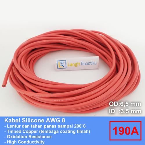 Jual AWG 8 Kabel Silicone AWG8 Cable Silikon Wire RED Merah Tahan Panas - Kab. Sleman - Langit ...