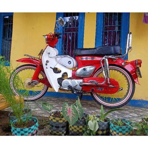 Jual Motor honda C86 akurat original 3 speed restorasi honda cup C70 ...