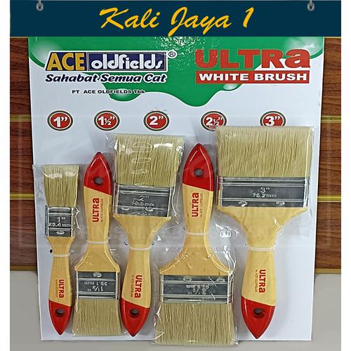 Jual ACE Oldfields Kuas Cat Ultra White Brush Ready 1" sampai 4" Bulu ...