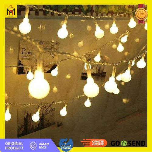Jual LED Bola Tali Lampu Flash Natal Peri Karangan Bunga Outdoor Tahan ...