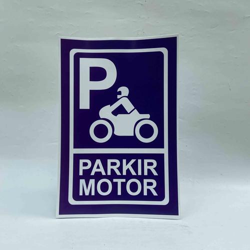 Jual Sticker Parkir, Stiker penunjuk arah parkir, Laminating Glossy ...