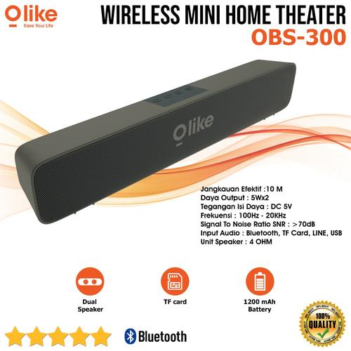 Jual Speaker Bluetooth OLIKE SOUNDBAR OBS-300 Portable Wireless Bass ...